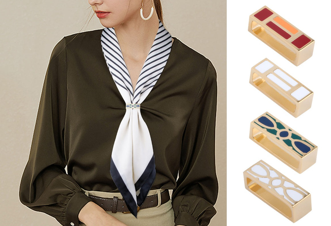 Enamel Scarf Buckles – Awulook
