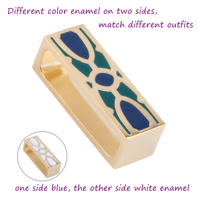 Enamel Scarf Buckles – Awulook