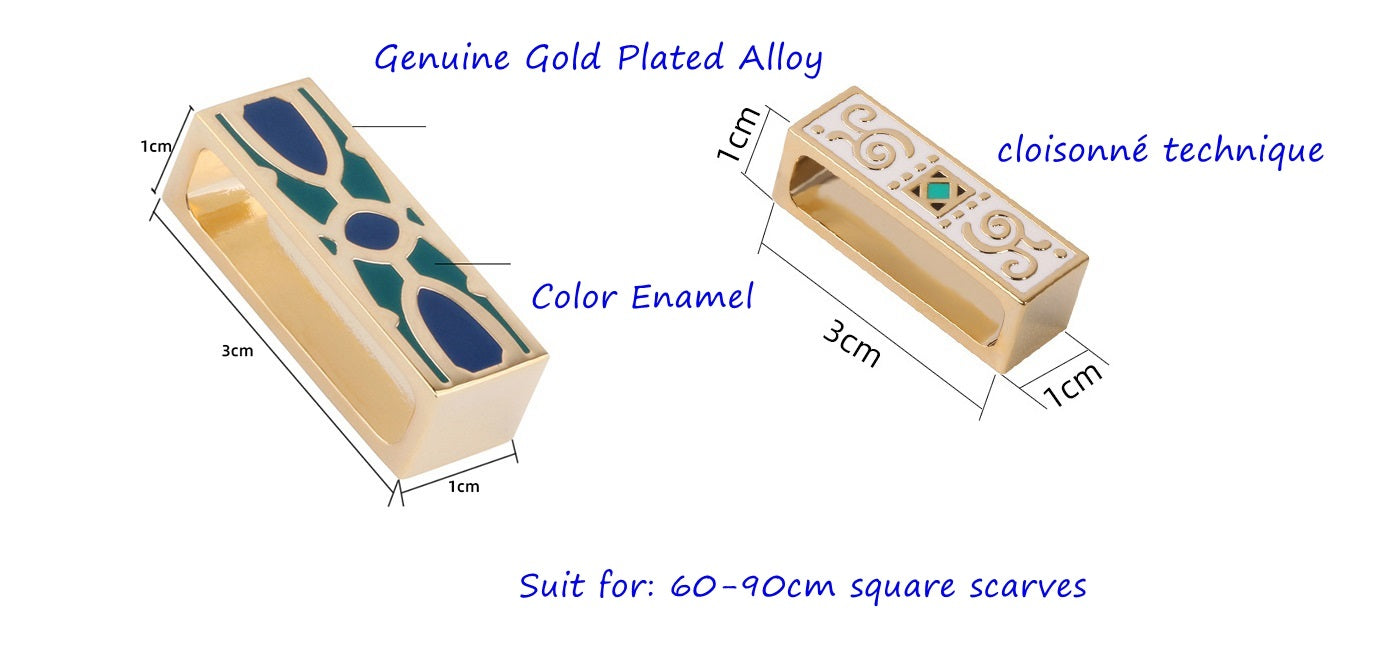 Enamel Scarf Buckles – Awulook